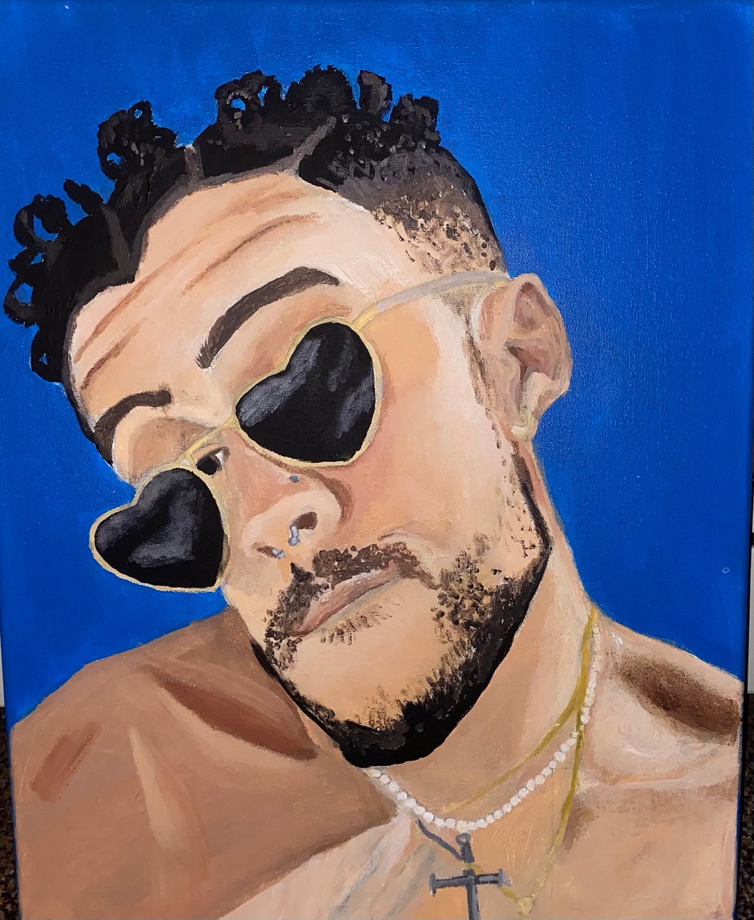 BAD BUNNY PAINTING - Etsy UK