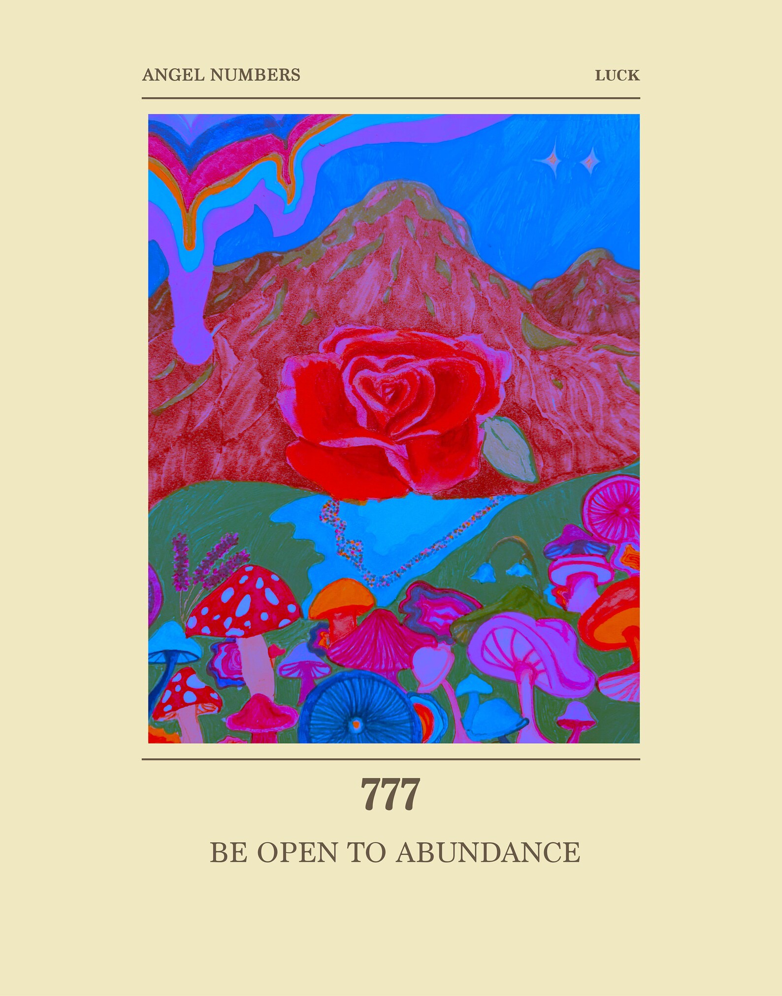 ANGEL NUMBER 777 POSTER - Etsy