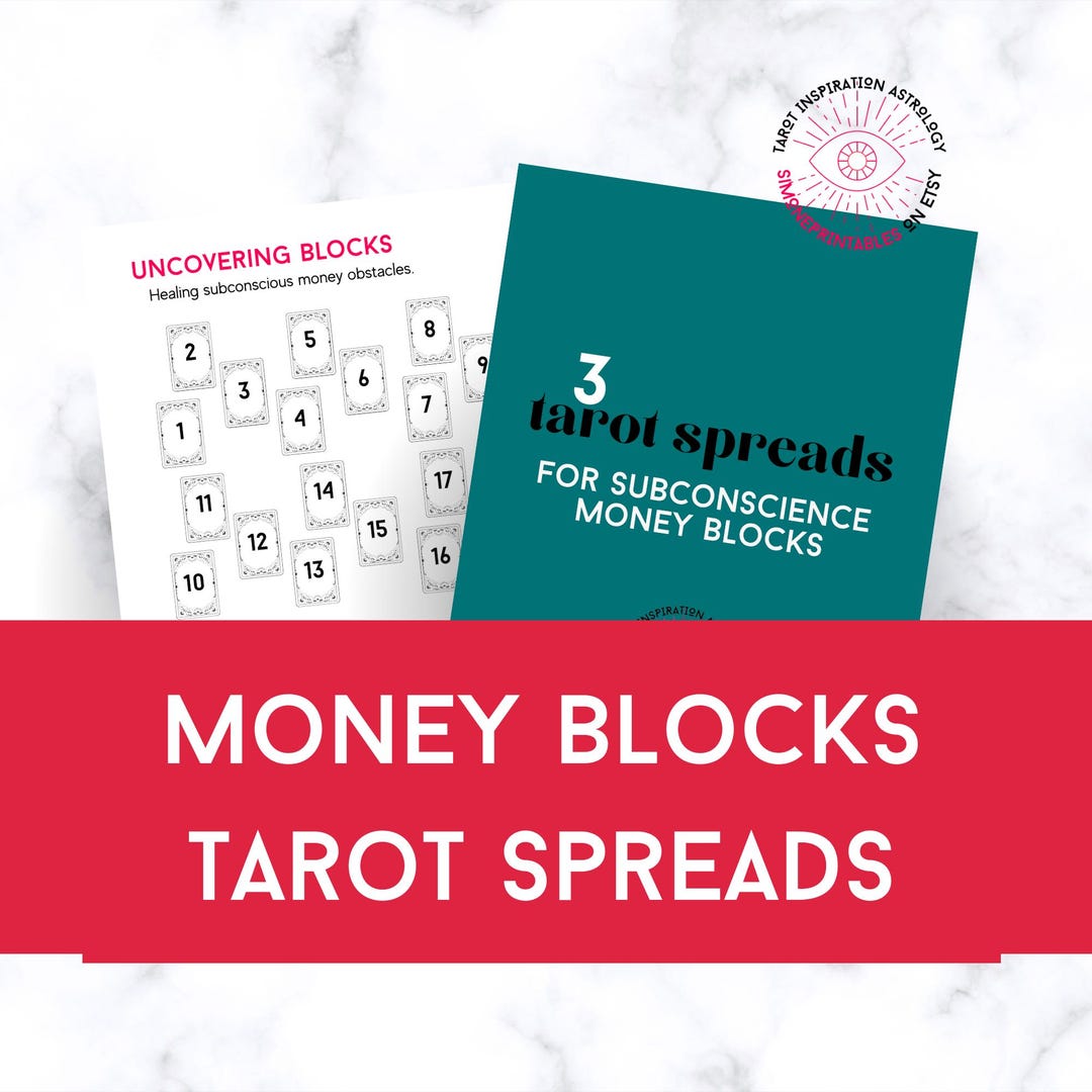 Money Blocks Tarot Spreads – Printable Healing Worksheets (A4 PDF ...