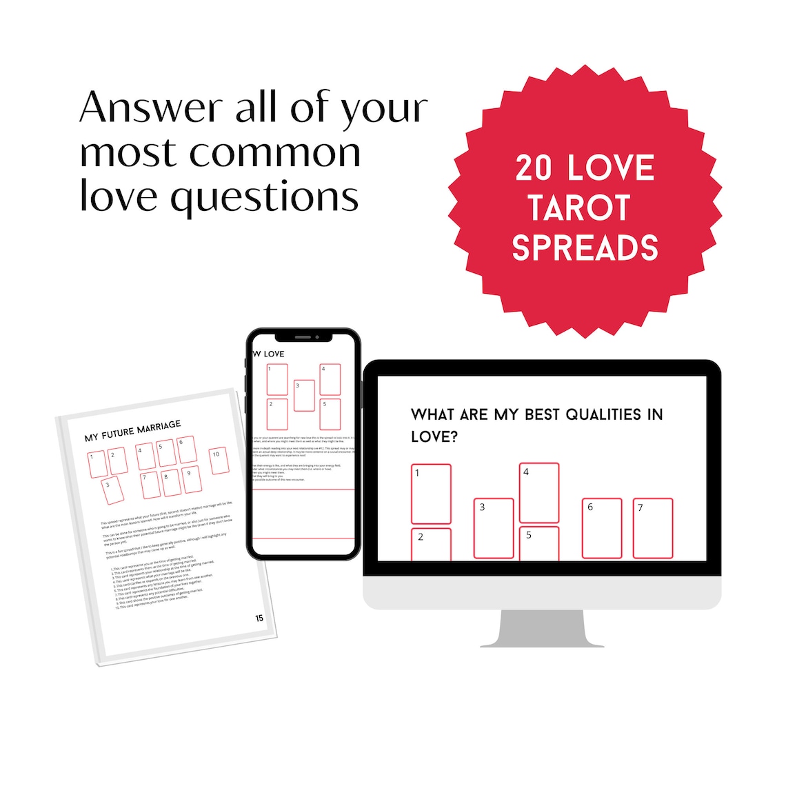 20 Love Tarot Spreads Cheat Sheet Examples: Give the Most Detailed Love ...
