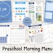 Preschool Morning Menu Printable Morning Basket Bundle - Etsy