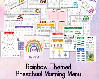 Elementary Morning Menu Bundle Homeschool Resource Binder - Etsy