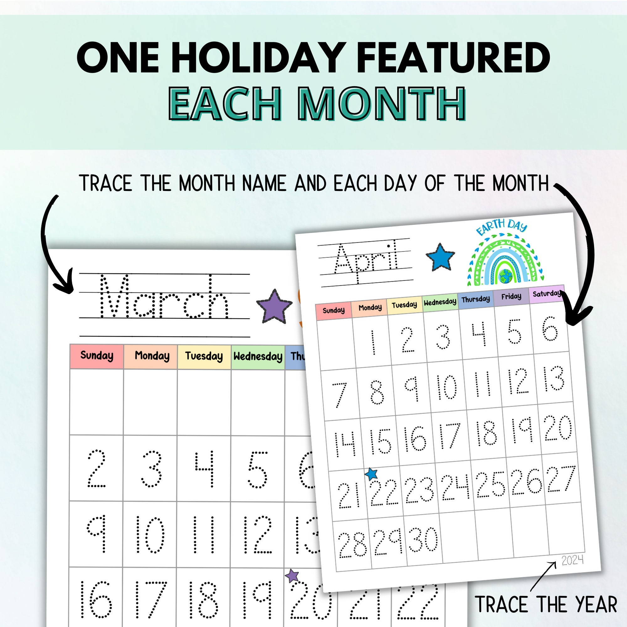 Traceable Monthly Calendar January 2024- December 2025, Morning Menu ...
