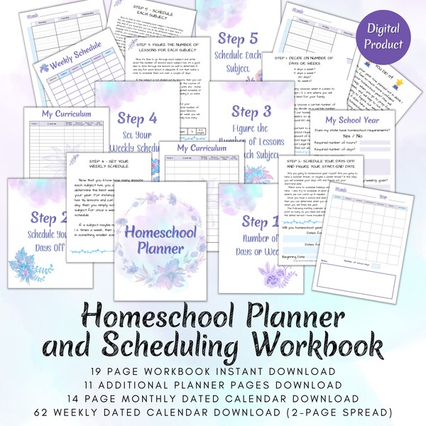 Homeschool Schedule - Etsy
