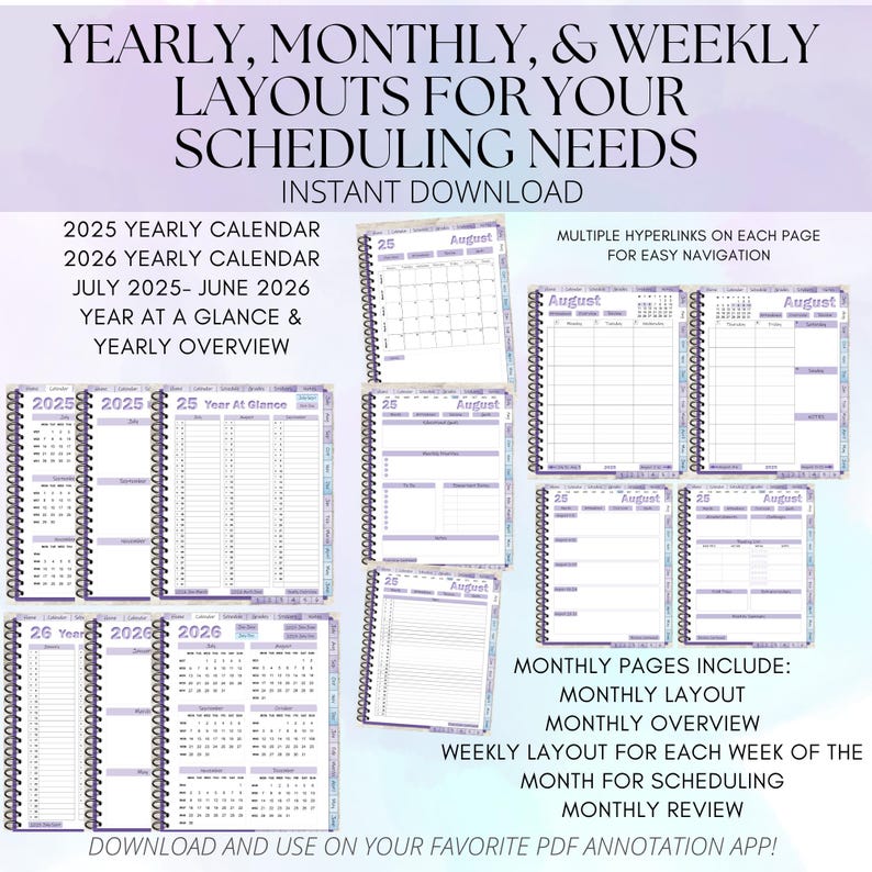 Digital Homeschool Planner 2025-2026: Hyperlinked Record Keeper for ...