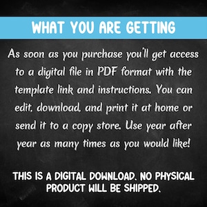 First & Last Day of School Sign: Editable Canva Template (digital ...