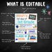 First & Last Day of School Sign: Editable Canva Template (digital ...