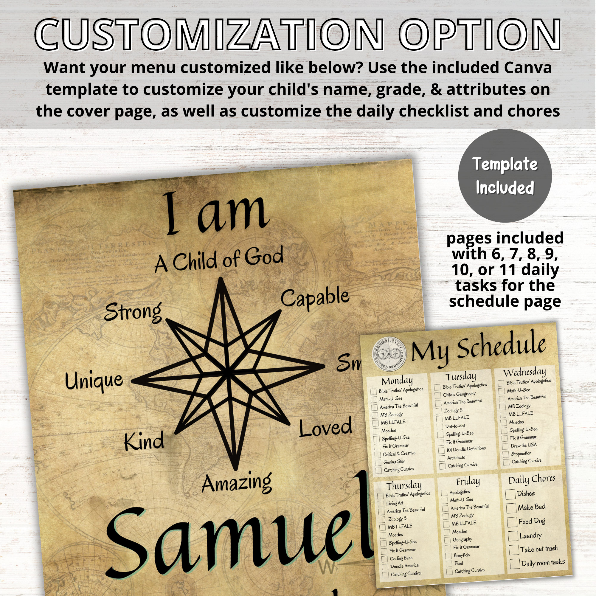 Elementary Morning Menu Bundle: Homeschool Learning Resource (PDF) - Etsy