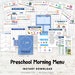 Preschool Morning Menu Printable, Morning Basket Bundle, Customizable ...