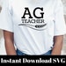 Ag Teacher SVG Cut Graphic Design Instant Download Agriculture, FFA - Etsy