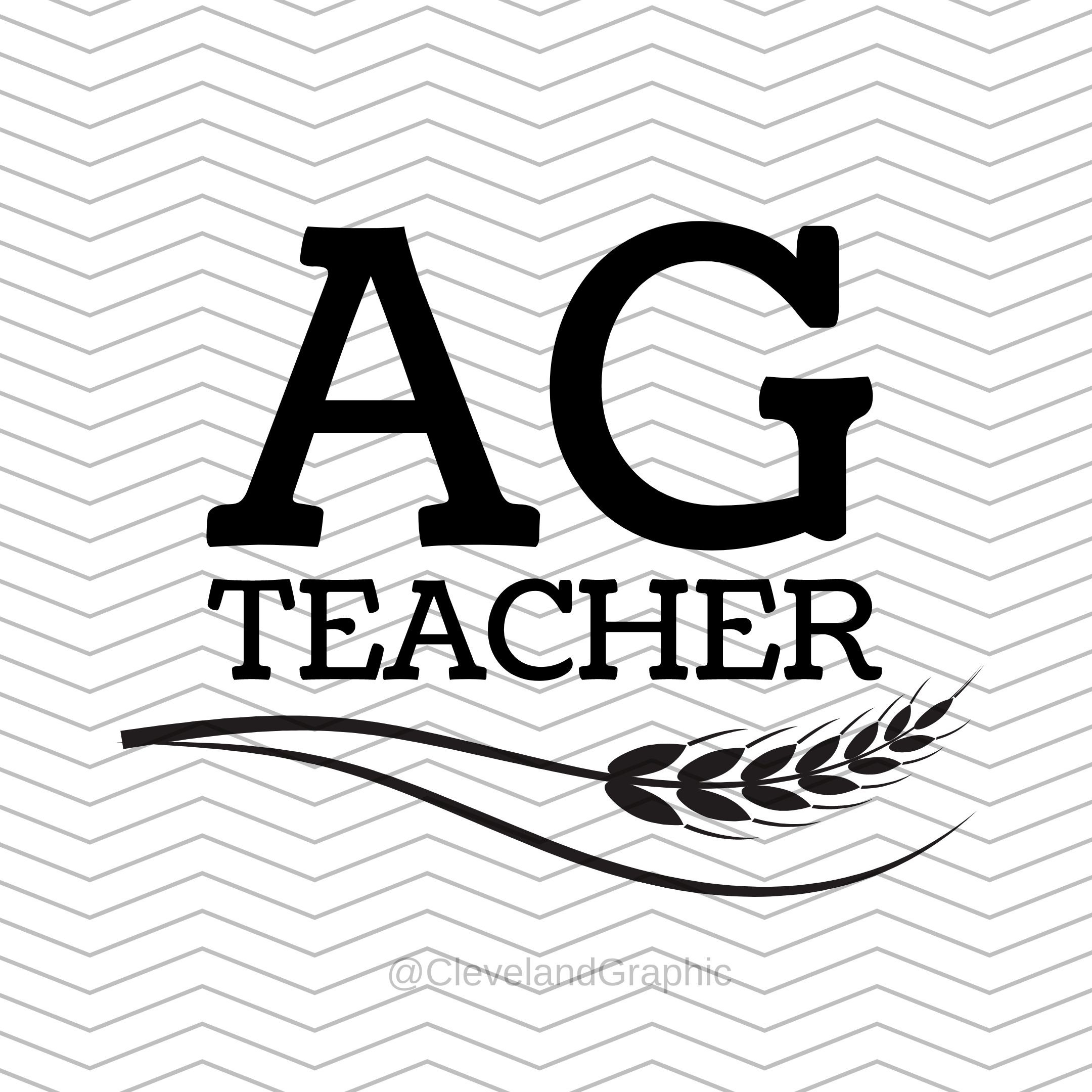Ag Teacher SVG Cut Graphic Design Instant Download Agriculture, FFA - Etsy
