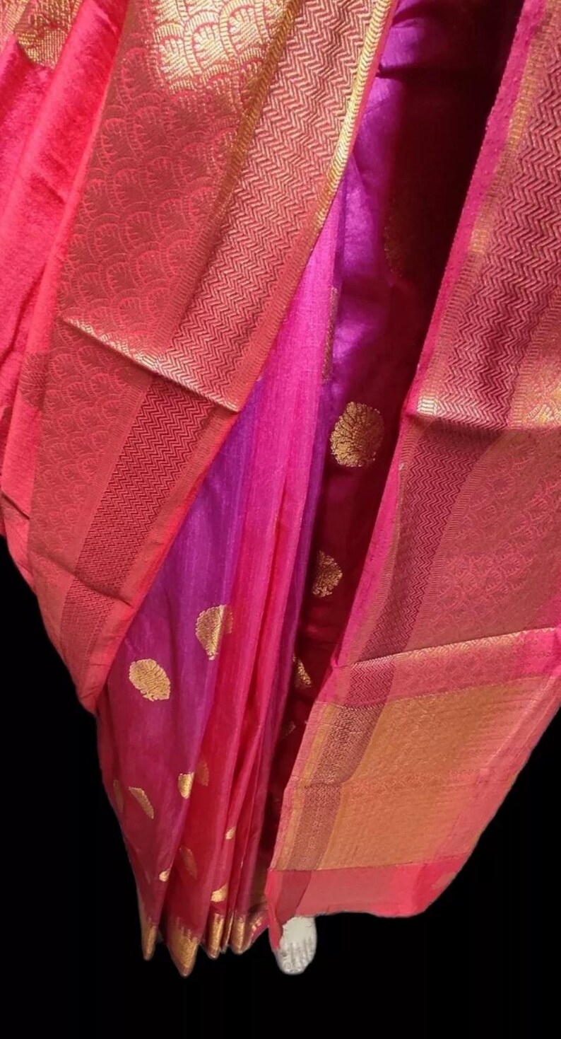 Zari Weaving Classical Banaras Katani Silk Saree - Etsy