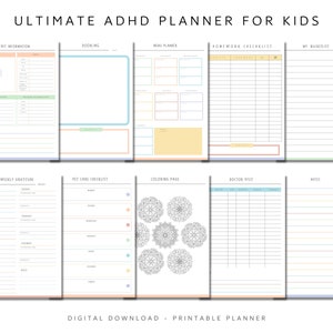 ADHD Planner for Kids School Planner 2023 Kids Routine - Etsy