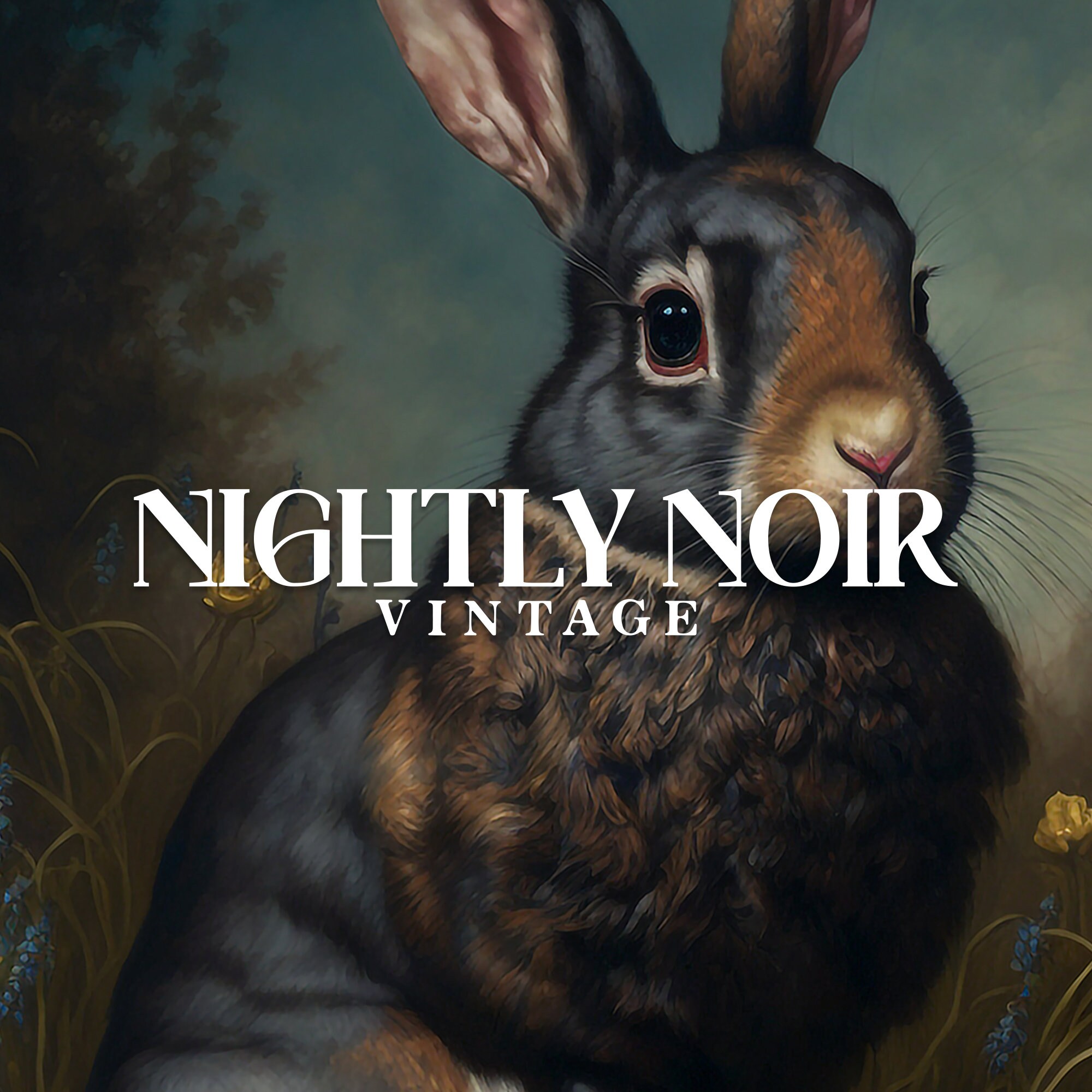 Vintage Hare Oil Painting Rabbit Wall Art Bunny Print - Etsy