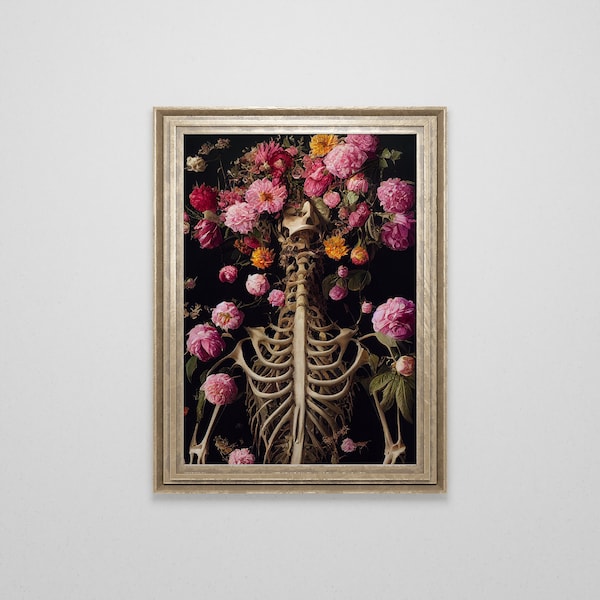 Floral Creepy Art - Etsy