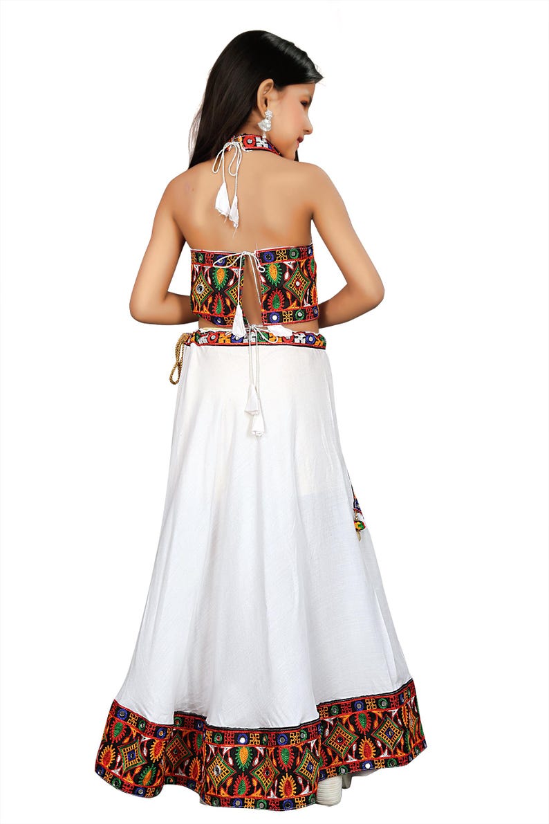 Kids Embroidered Ghoomar Lehenga Choli: Navratri Garba Dress - Etsy