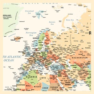 Personalized World Map Poster, Custom Travel Map for Birthdays ...