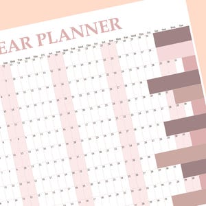 2025 School Wall Planner Printable Calendar,rainbow School Calendar ...