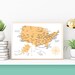 Beige Usa Map Printable US Map Poster,downloadable Home School,digital ...