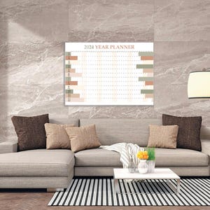 Extra Large Academic Wall Planner 2024,boho Giant Year Planner for 2025 ...