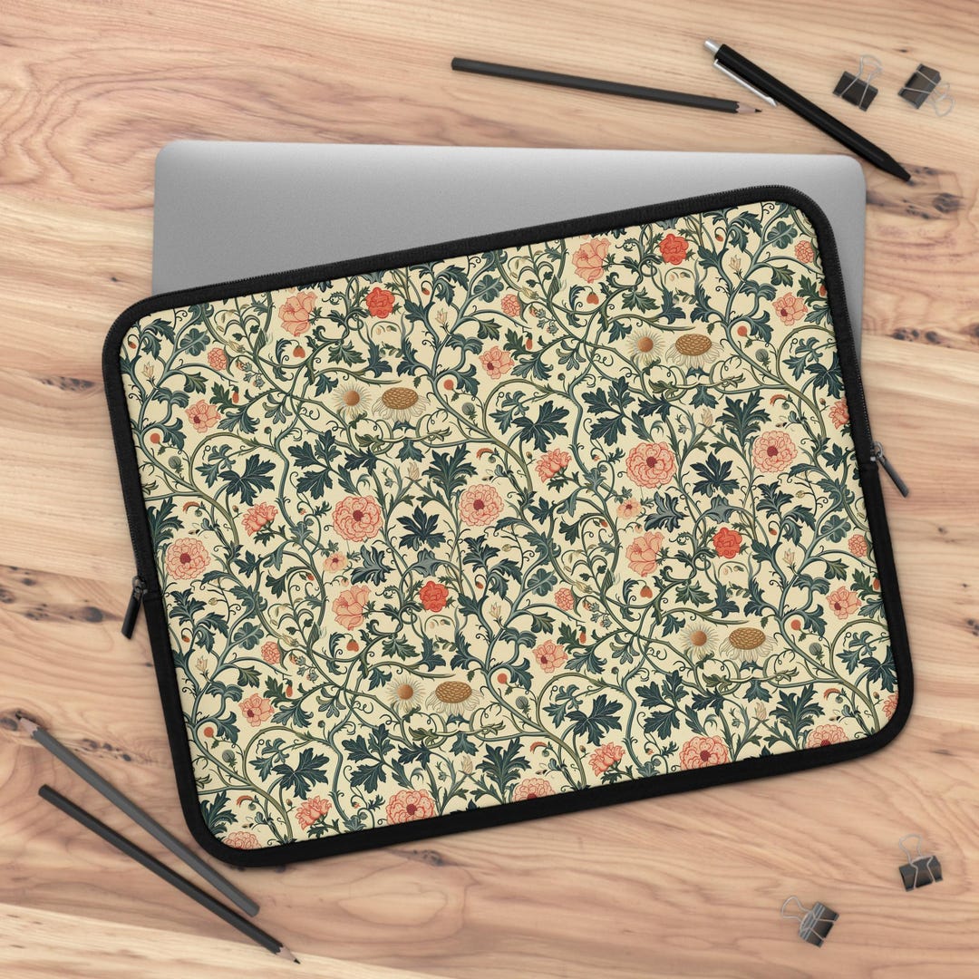 Laptop Bag Dark Academia Cottagecore Aesthetic Laptop Sleeve Dark Green ...