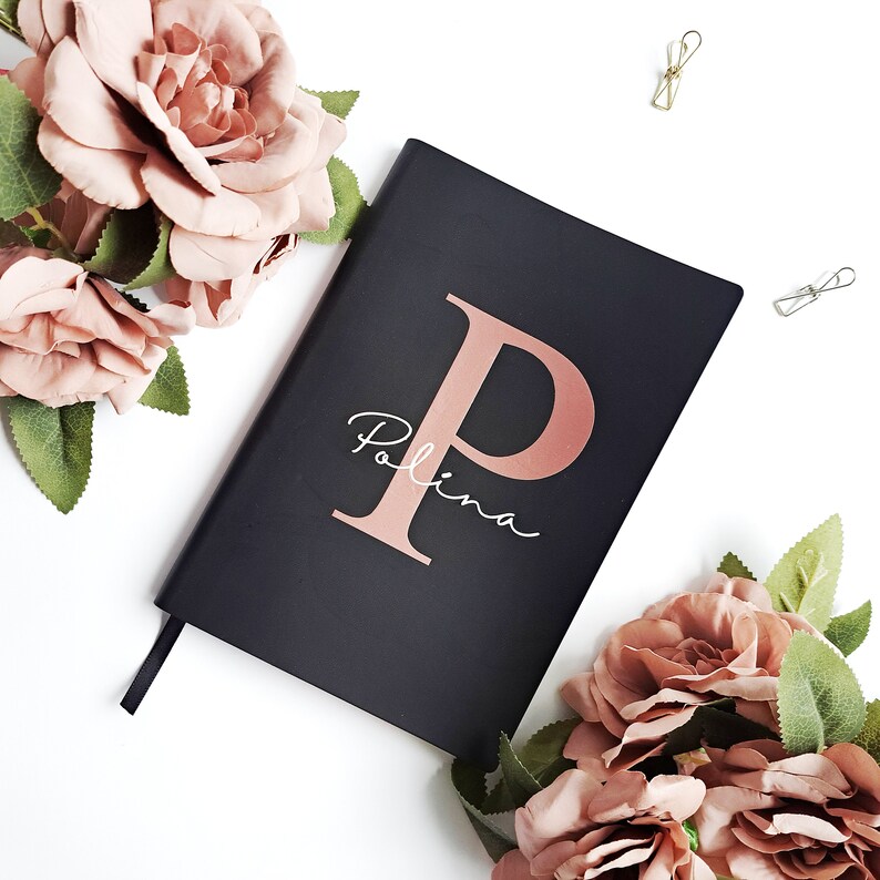Personalized Diary Monogram Notebook A5 Custom Name Small - Etsy