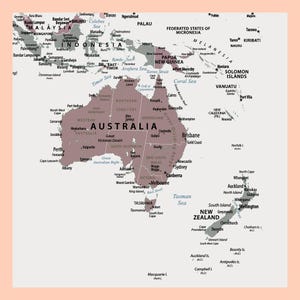 Download World Map With Countries,wall Art Poster Secondary School ...