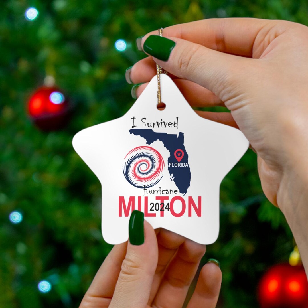 I Survived Hurricane Milton 2024 Ceramic Ornament Perfect Gift for New ...