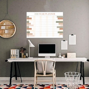 Extra Large Academic Wall Planner 2024,boho Giant Year Planner for 2025 ...