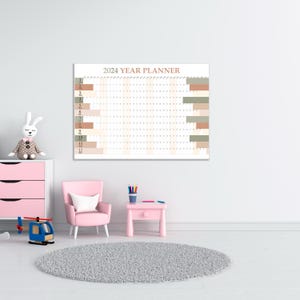Extra Large Academic Wall Planner 2024,boho Giant Year Planner for 2025 ...