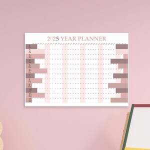 2025 School Wall Planner Printable Calendar,rainbow School Calendar ...
