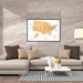 Beige Usa Map Printable US Map Poster,downloadable Home School,digital ...