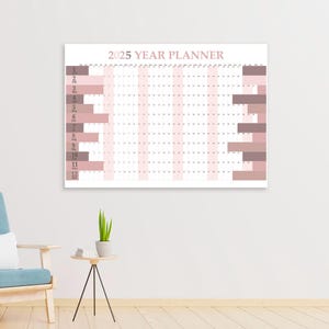 2025 School Wall Planner Printable Calendar,rainbow School Calendar ...