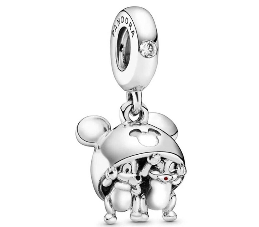 Chip and Dale Chipmunks Dangle Charm, Charm for Pandora Braclet. 925 ...