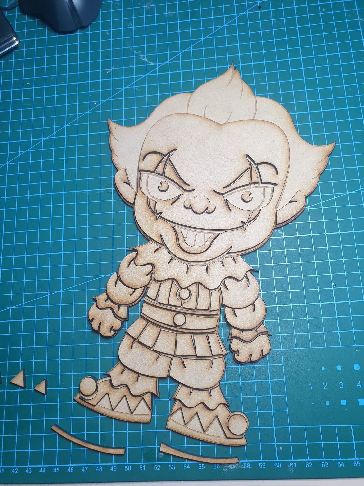 Pennywise layered Laser Cut File Halloween Horror - Etsy