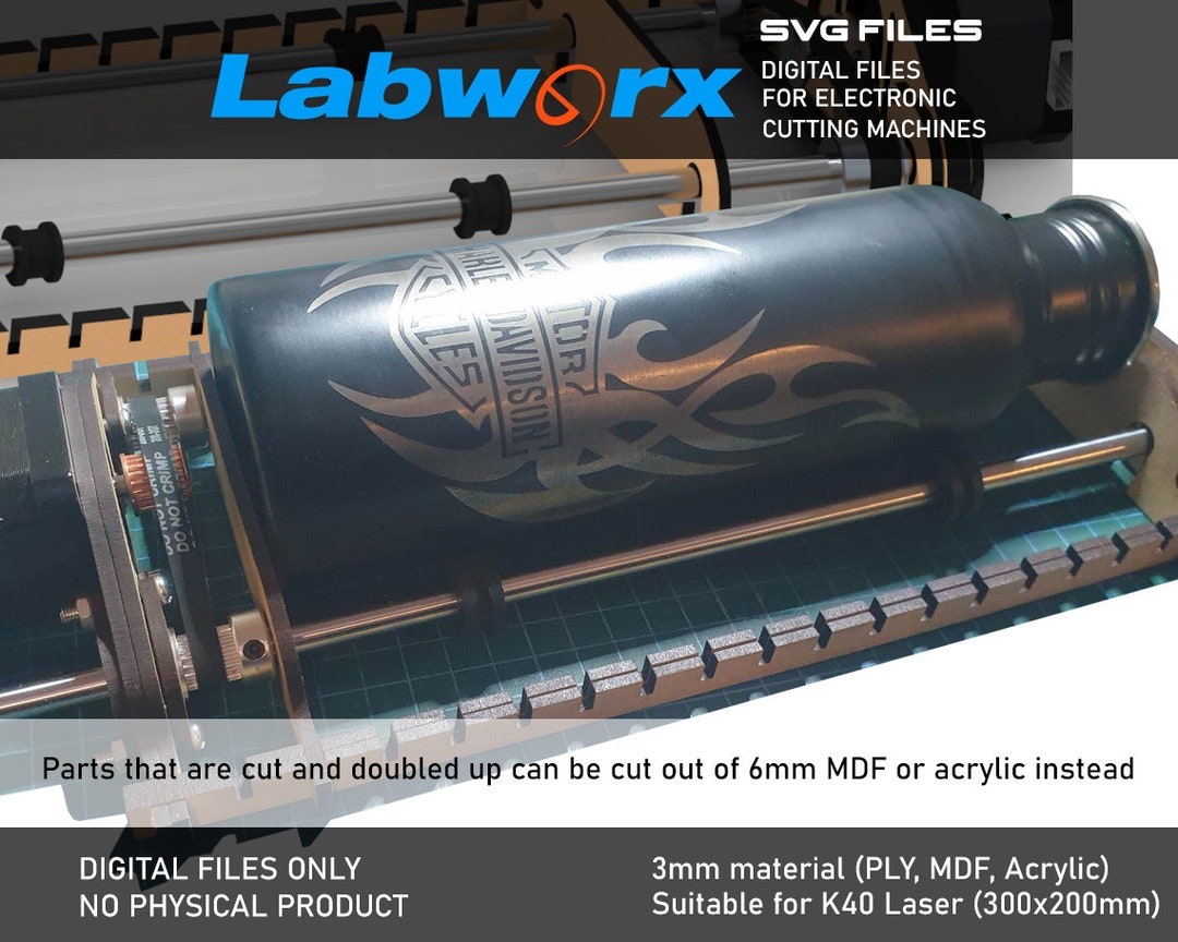 K40 "lowrider" Laser Rotary Tool Cut Files - Etsy