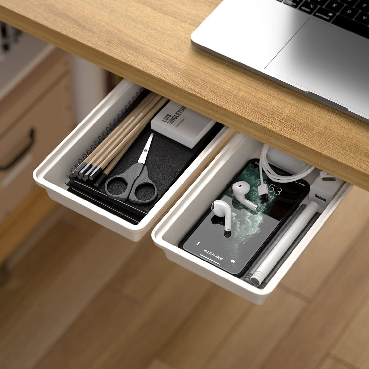 Under-desk Drawer Storage Organizer for Standing Desk - Etsy