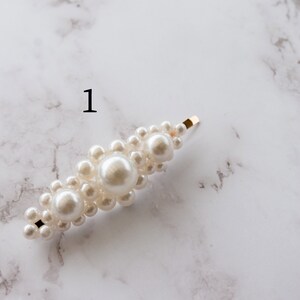 Pearl Hair Clips Different Sets of Pearl Clips - Etsy