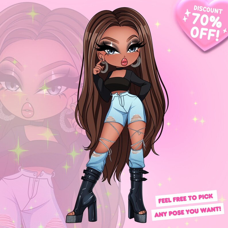 Custom Doll Cartoon | Doll Cartoon Portrait Logo, Custom Business Logo ...