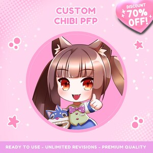 CUSTOM CHIBI PFP Pfp Chibi, Profile Icon, Pfp Commission, Chibi Pfp ...