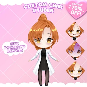 Custom Chibi Vtuber Model Chibi Vtuber, Pngtuber, Vtuber Assets, Fully ...
