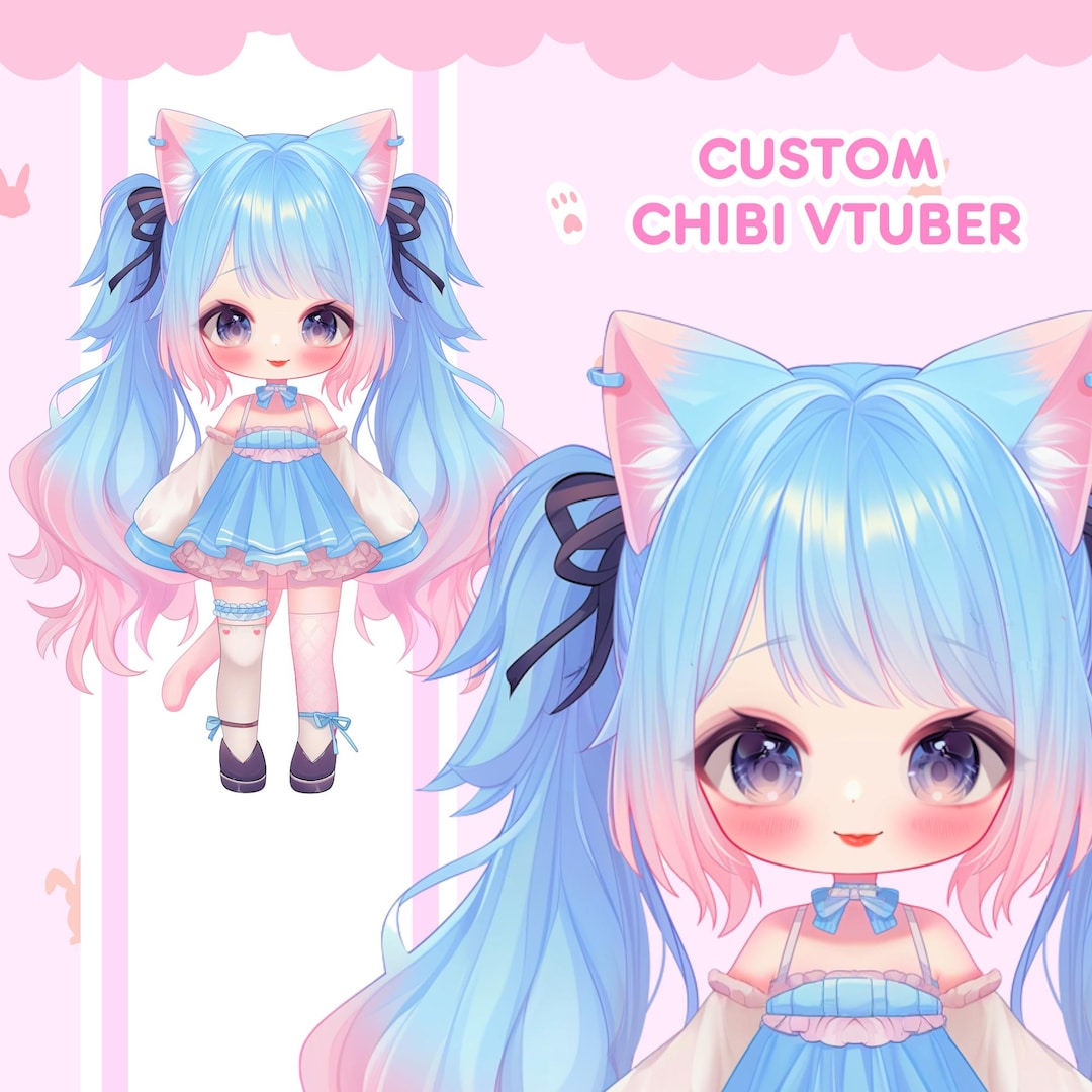Custom Chibi Vtuber Model | Chibi Vtuber, Chibi Vtuber Commission ...