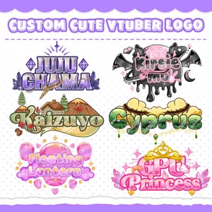 Custom Vtuber Logo Vtuber Logo, Vtuber Asset, Vtuber Model, Logo Vtuber ...