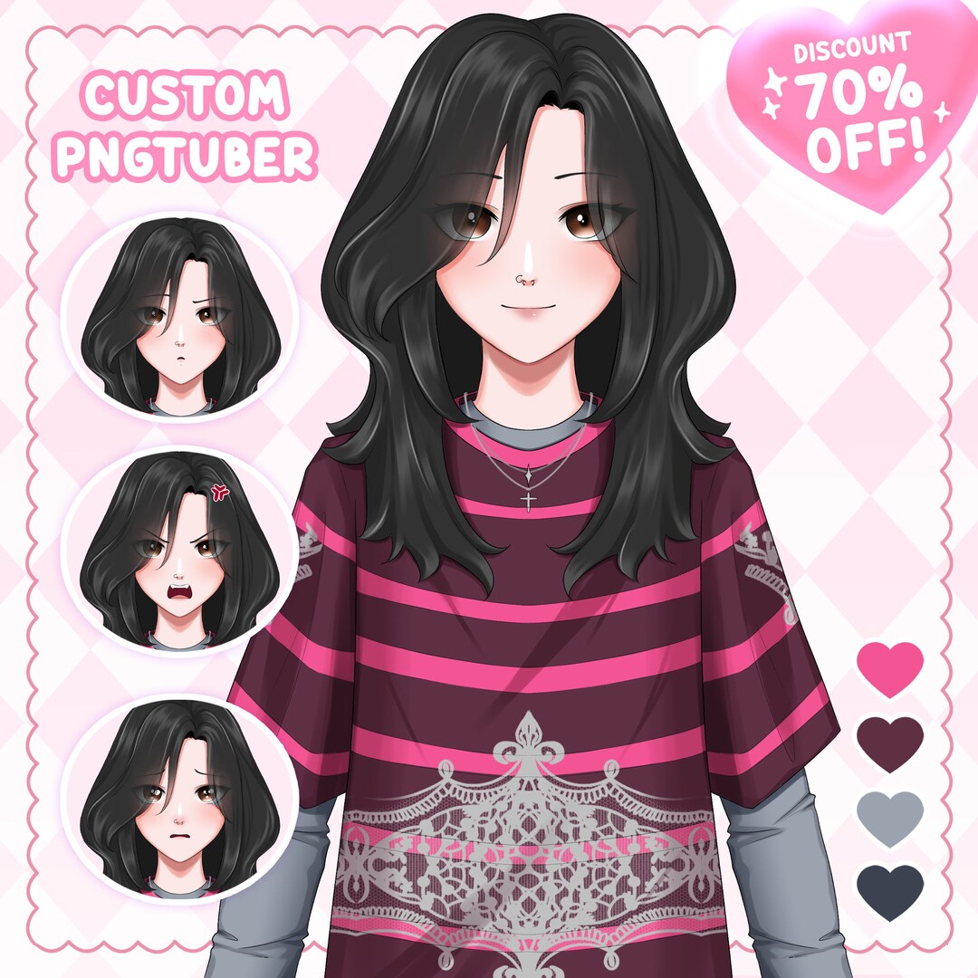 CUSTOM PNGTUBER Pngtuber Commission, Pngtuber Character, Pngtuber ...