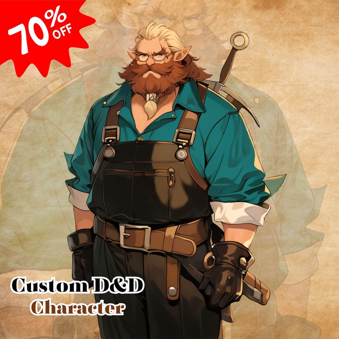 Custom Dnd Character, Custom Dnd Potrait, RPG Character, Dnd Character ...