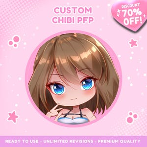 CUSTOM CHIBI PFP Pfp Chibi, Profile Icon, Pfp Commission, Chibi Pfp ...