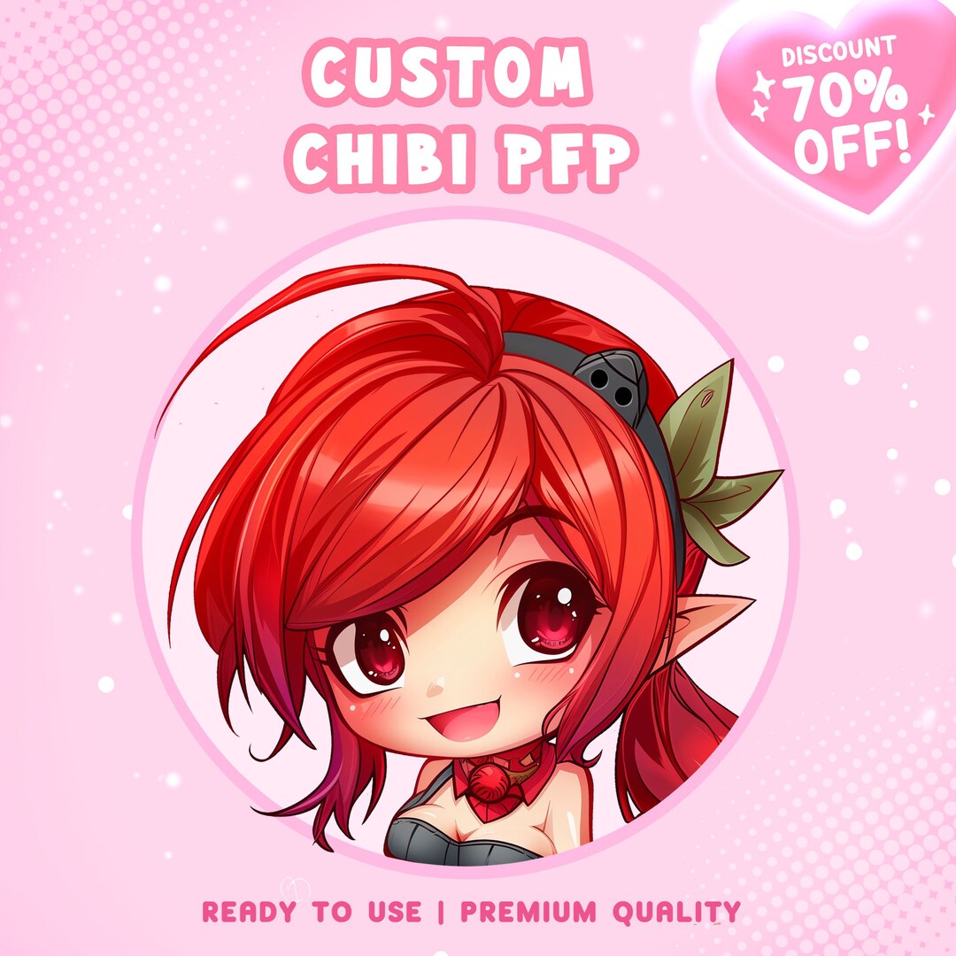CUSTOM CHIBI PFP Pfp Chibi Profile Icon Pfp Commission Chibi Pfp Chibi ...