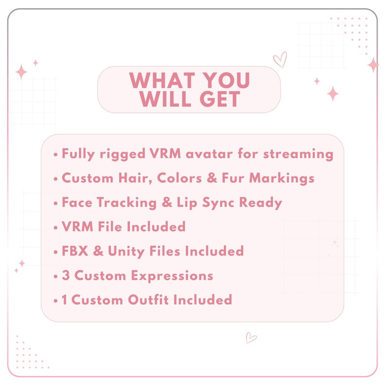 Custom Vroid Furry Avatar | Vtuber & Vrchat Character Commission ...