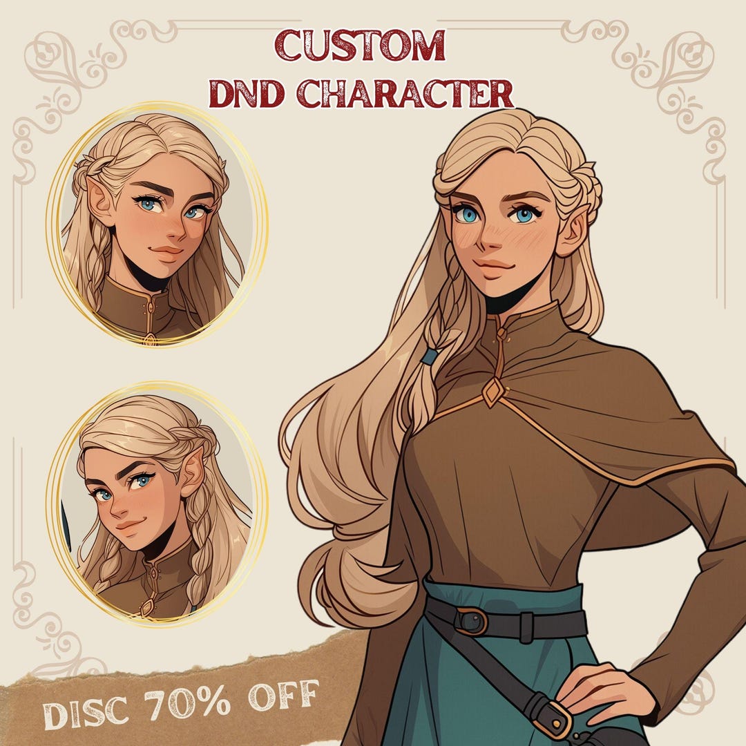 Custom DND Character Commission | Personalized Dungeons and Dragons ...