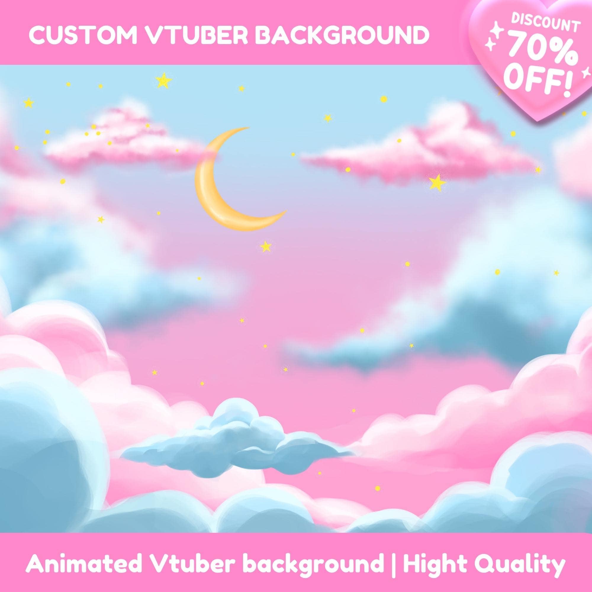 Custom Vtuber Background | Cozy Animated Room Overlay for Twitch ...